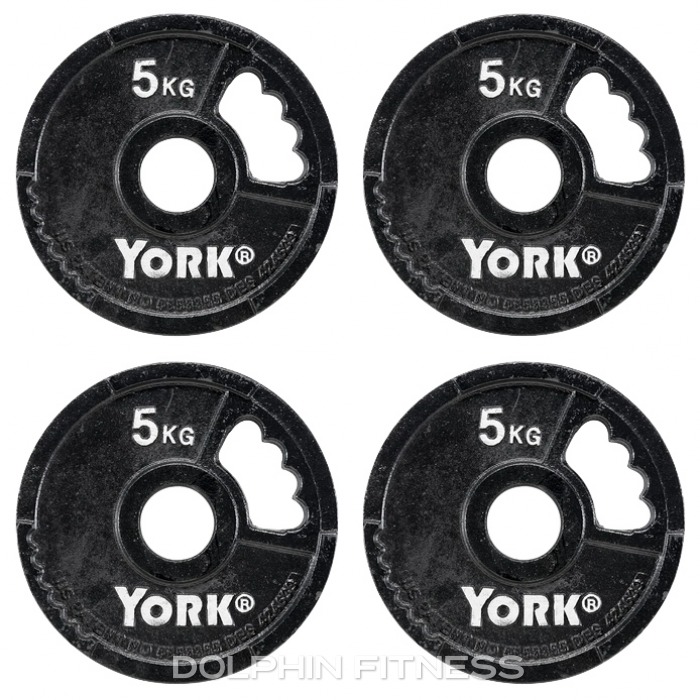 York G2 Cast Iron Olympic Plate 4 x 5 kg