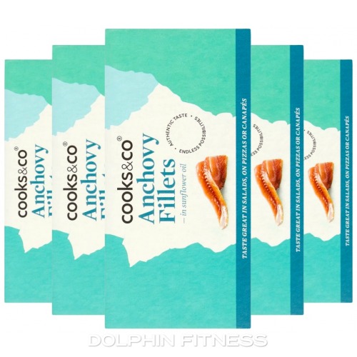 Cooks & Co Anchovy Fillets in Sunflower Oil 10 x 50g
