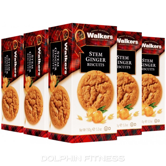 Walkers Stem Ginger Biscuits 12 x 150g