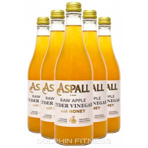 Aspall Raw Apple Cyder Vinegar with Honey 6 x 500 ml
