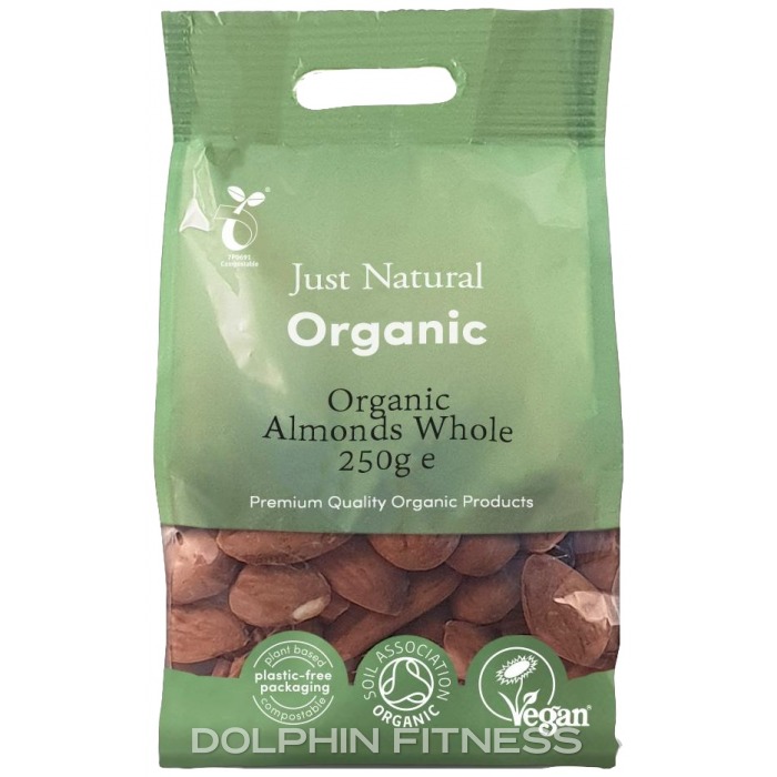 Just Natural Organic Almonds Whole 250g