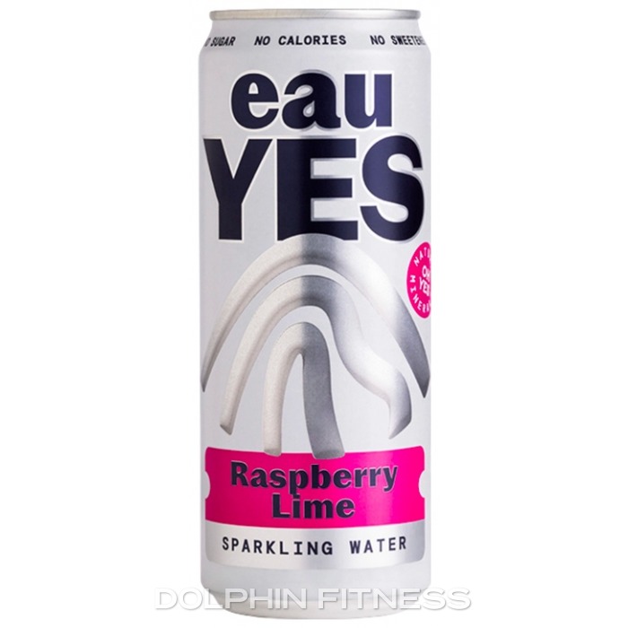 Eau Yes Raspberry & Lime Sparkling Mineral Water 1 x 330 ml