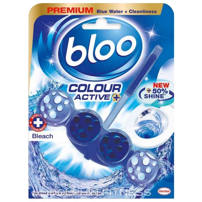 Bloo Colour Active Blue Water Toilet Rim (50g) Bleach