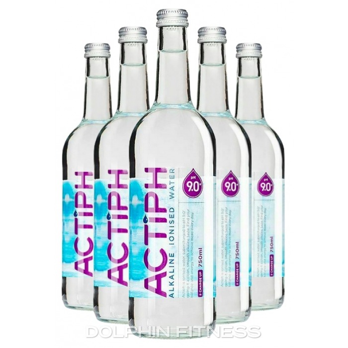 ACTIPH Alkaline Ionised Water Glass Bottle 12 x 750 ml
