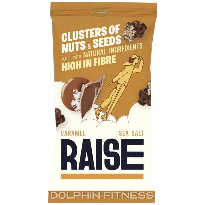 Raise Caramel Sea Salt Chocolate Clusters of Nuts and Seeds 1 x 35g
