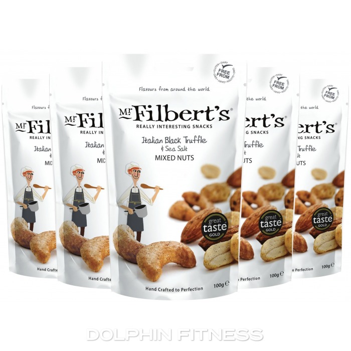 Mr. Filberts Italian Black Truffle & Sea Salt Mixed Nuts 12 x 100g