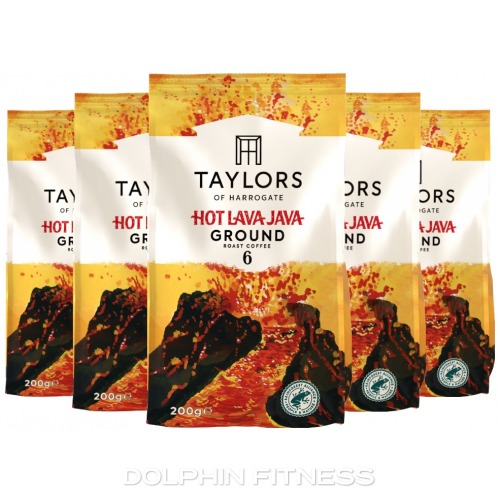 Taylors of Harrogate Hot Lava Java Ground Roast Coffee 6 x 200g