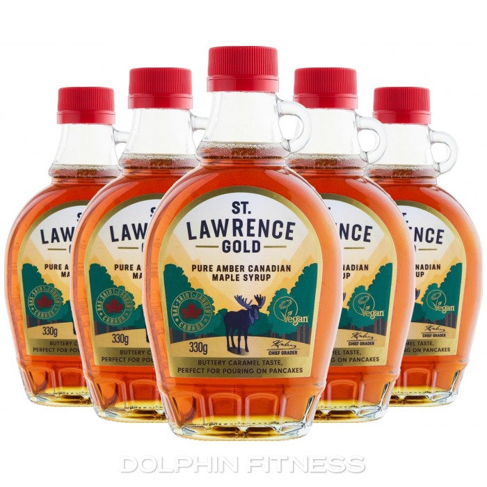 St Lawrence Gold Pure Amber Canadian Maple Syrup 12 x 330g