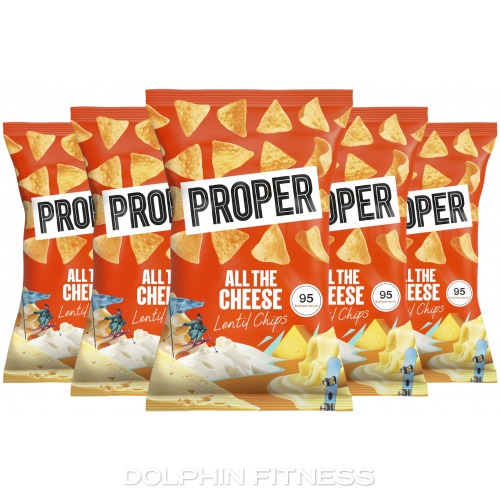 Proper Properchips All The Cheese Lentil Chips 8 x 85g