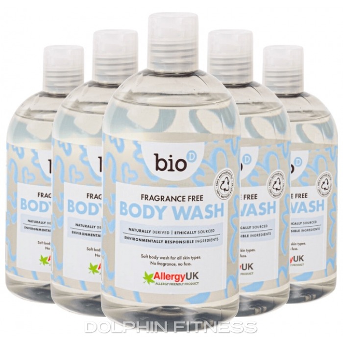 Bio-D Fragrance Free Body Wash 6 x 500 ml