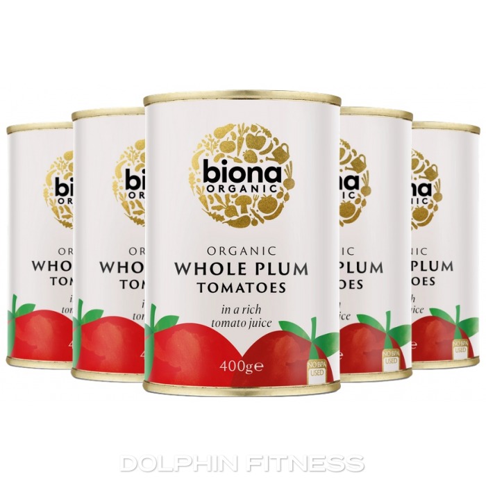 Biona Organic Whole Plum Peeled Tomatoes 12 x 400g