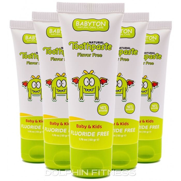 Babyton Natural Toothpaste (6 x 50g) Flavor Free