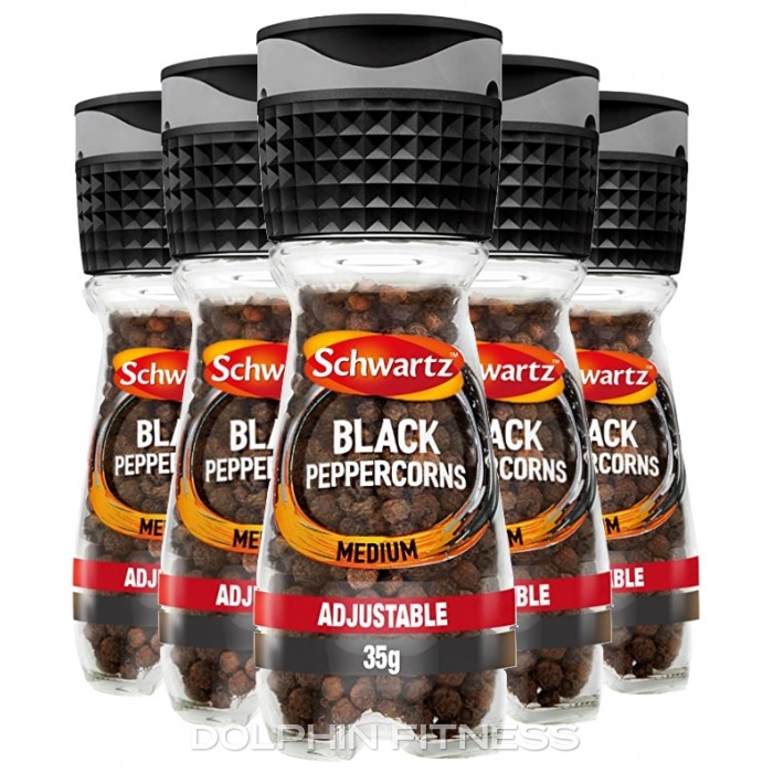 Schwartz Black Peppercorn Grinder 6 x 35g