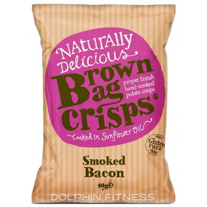 Brown Bag Crisps Smoked Bacon 1 x 40g