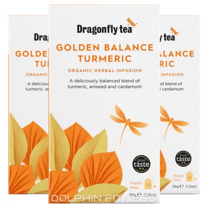 Dragonfly Tea Organic Golden Balance Turmeric 4 x 20 Teabags