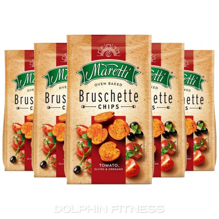 Maretti Tomato, Olives & Oregano Bruschette Chips 15 x 70g