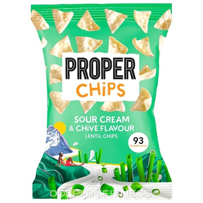 Proper Properchips Sour Cream & Chive Flavour Lentil Chips 1 x 85g