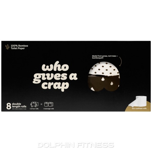 Who Gives A Crap Double Length 100% Bamboo Toilet Paper 8 Pack