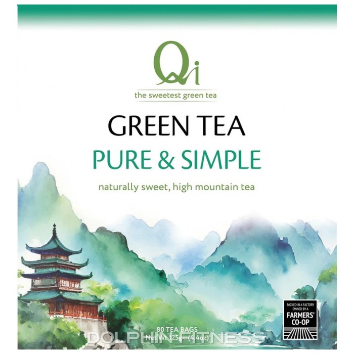 Qi Pure & Simple Green Tea 1 x 80 Teabags