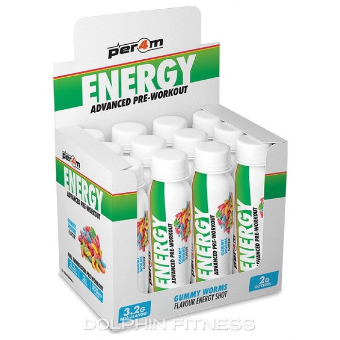 Per4m Energy Advanced Pre-Workout 12 Shots Cherry Fizz