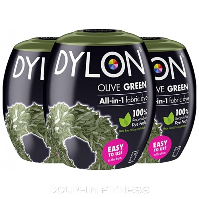 Dylon All-In-1 Fabric Dye (3 x 350g) Olive Green