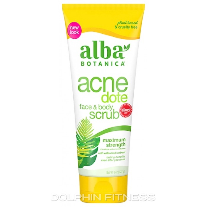 Alba Botanica Acnedote Face & Body Scrub 227g