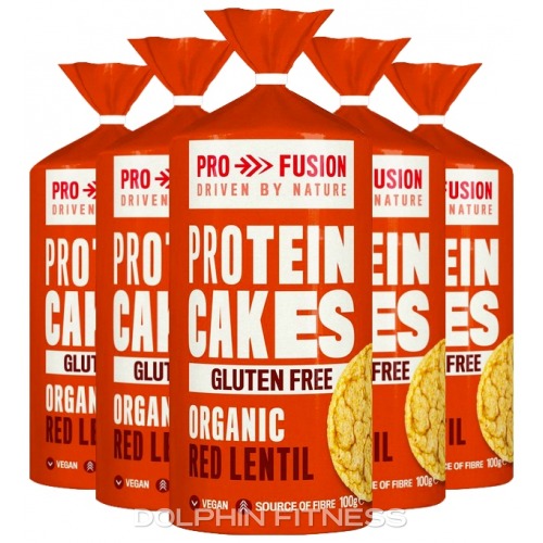 Profusion Protein Cakes Organic Red Lentil 12 x 100g