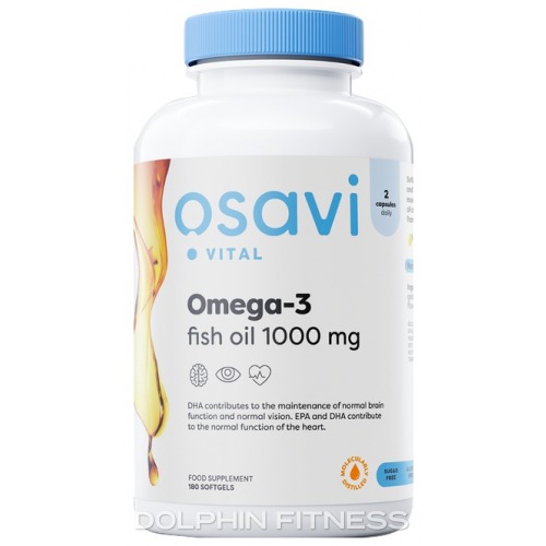Osavi Omega-3 Fish Oil Molecularly Distilled 1000 mg 180 Softgels