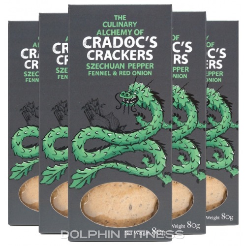 Cradoc's Szechuan Pepper Fennel & Red Onion Crackers 6 x 80g