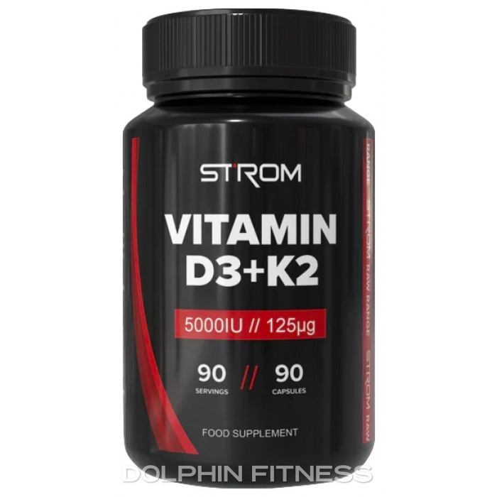 Strom Sports Vitamin D3 + K2 90 Capsules