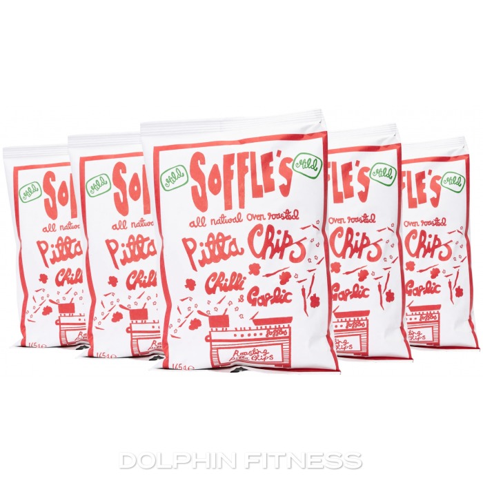 Soffles Mild Chilli & Garlic Pitta Chips 9 x 165g