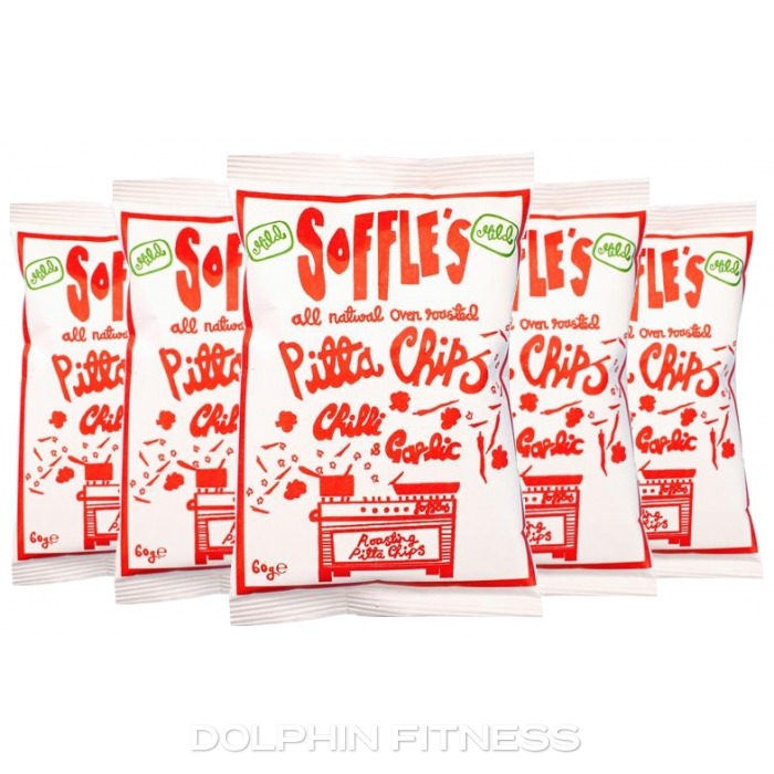 Soffles Mild Chilli & Garlic Pitta Chips 15 x 60g