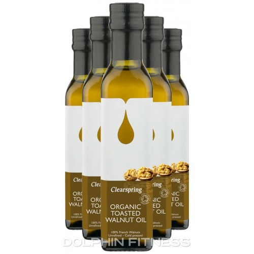 Clearspring Organic Toasted Walnut Oil 8 x 250 ml