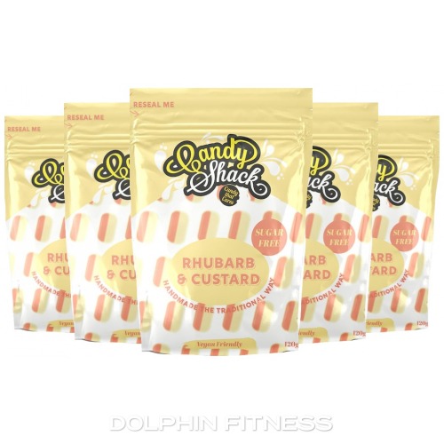 Candy Shack Sugar Free Rhubarb & Custard Sweets 12 x 120g
