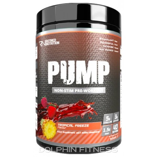 Refined Nutrition Pump Non-Stim Pre-Workout 500g Green Apple