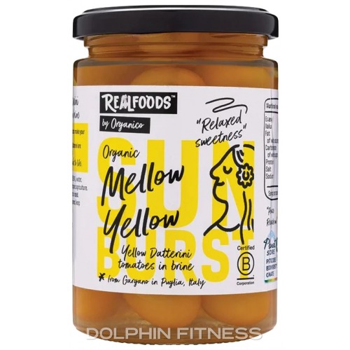 Realfoods by Organico Yellow Datterini Tomatoes in Brine 1 x 370g