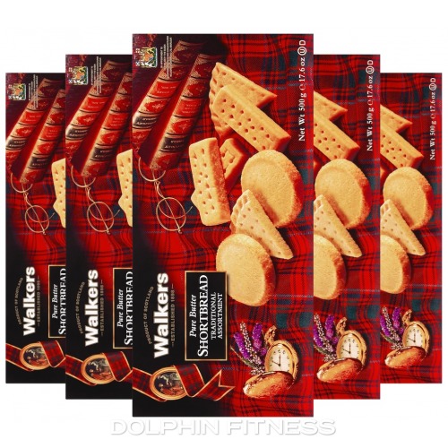 Walkers Pure Butter Shortbread Assortment 6 x 500g