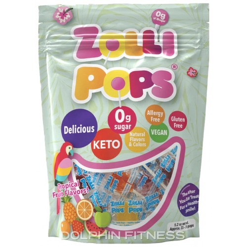 Zolly Candy Zollipops Sugar Free Tropical Lollipops 147g