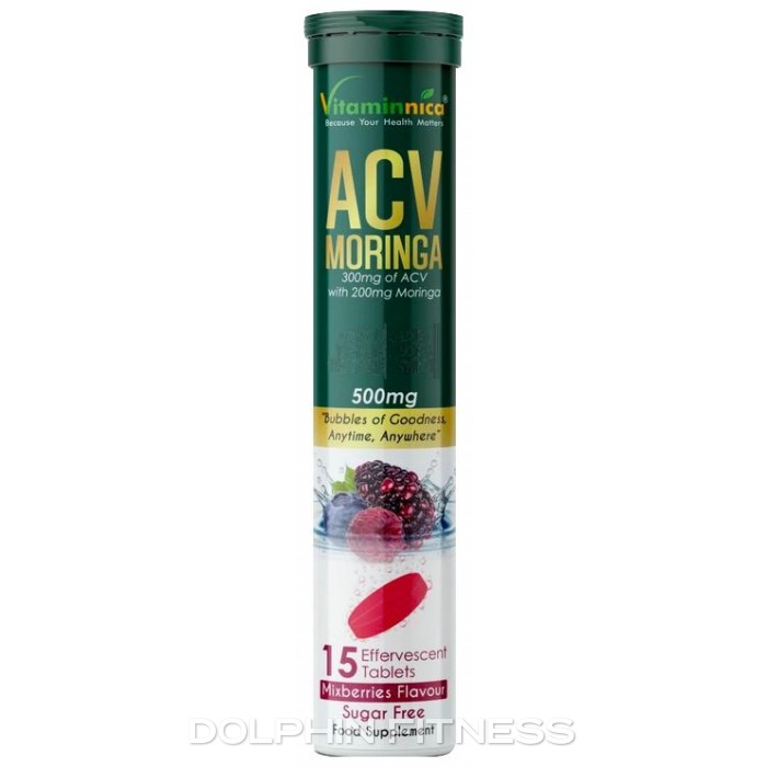 Vitaminnica ACV Moringa Effervescent Tablets 15 Tablets Mixberries