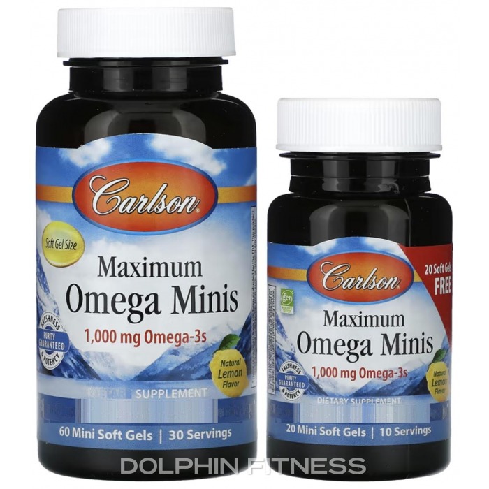 Carlson Labs Maximum Omega Minis 60 + 20 Softgels