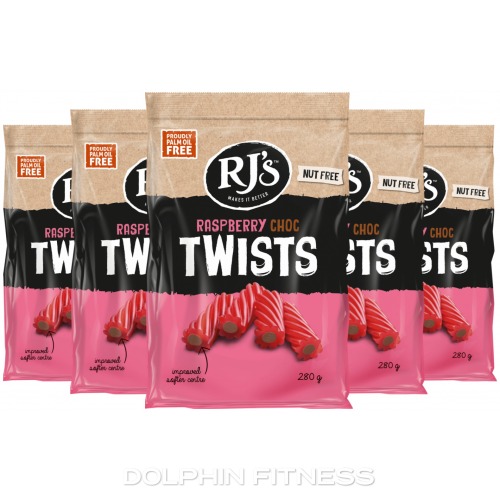 Rj's Raspberry Choc Twists 12 x 280g