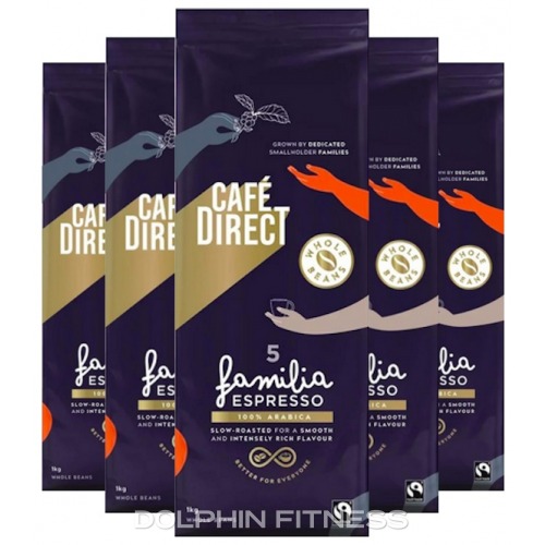 Cafe Direct Familia Espresso Coffee Beans 6 x 1 kg
