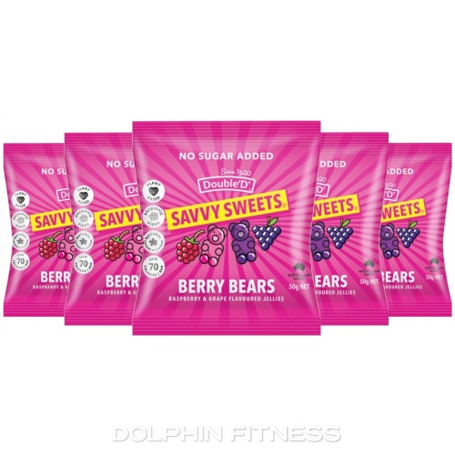 Savvy Sweets Berry Bears 12 x 50g