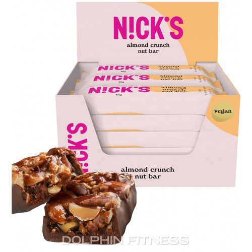 Nick's Almond Crunch Nut Bar 12 x 40g