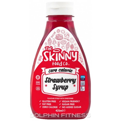 The Skinny Food Co Skinny Syrup Strawberry Syrup 425 ml