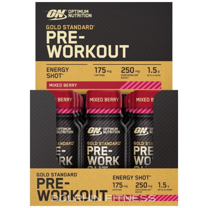 Optimum Nutrition Pre-Workout Energy Shot 12 x 60 ml Mixed Berry