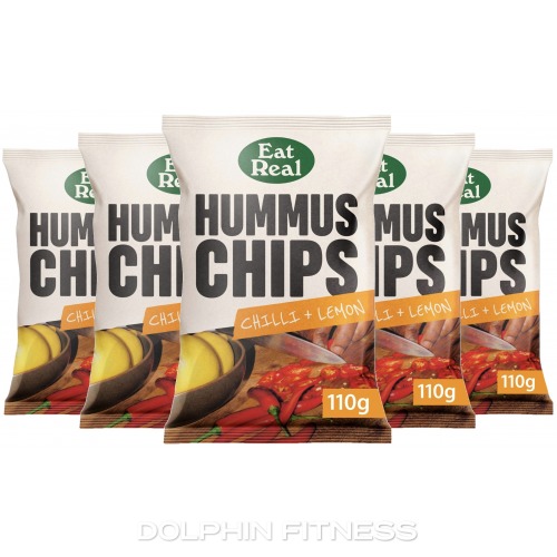 Eat Real Hummus Chips Chilli & Lemon 10 x 110g