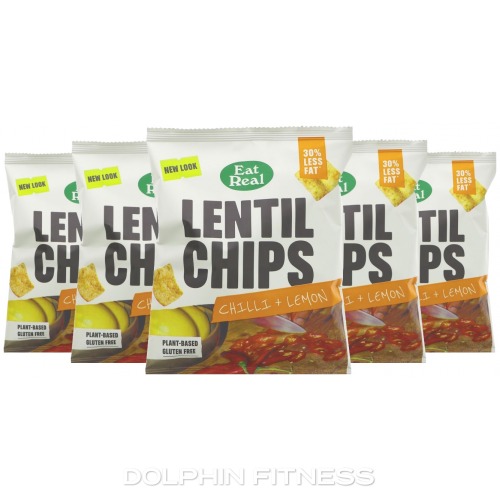 Eat Real Lentil Chips Chilli & Lemon 18 x 40g