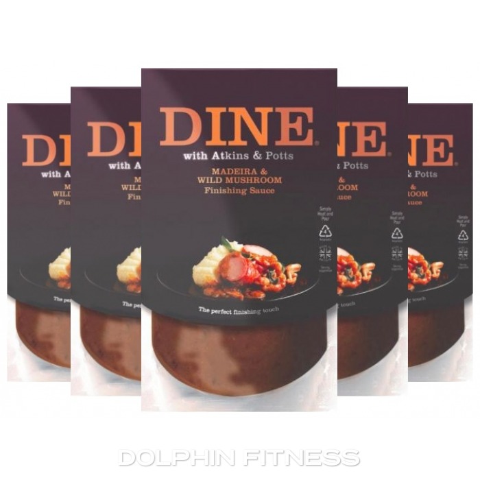 Dine with Atkins & Potts Madeira & Wild Mushroom Finishing Sauce 6 x 350g