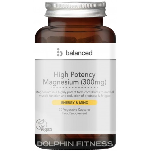 Balanced High Potency Magnesium 300 mg 30 Vegetable Capsules